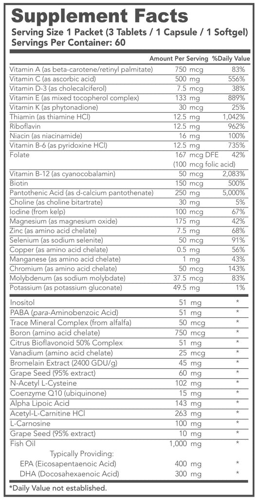 Longevity Vitamin & Supplement MultiPack By Ray Kurzweil & Terry ...